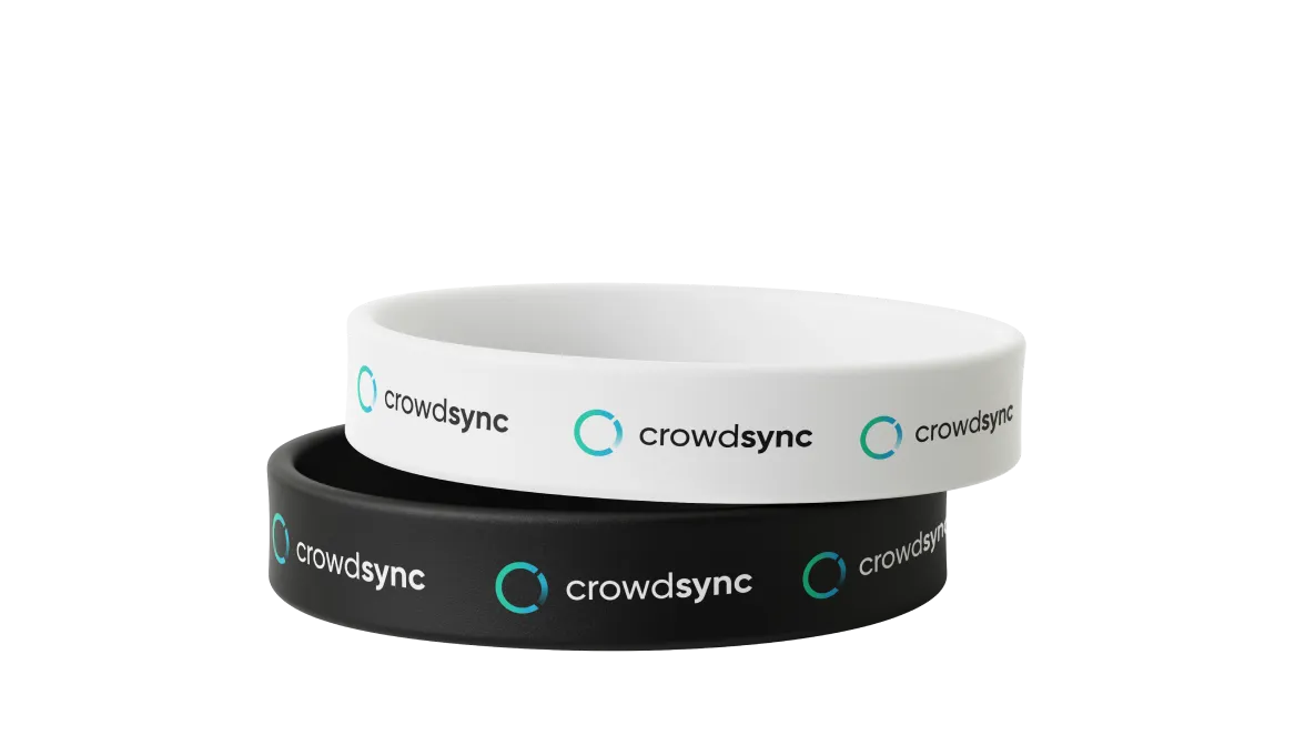 NFC TAGS | Silicone Adjustable Band | CrowdSync Technology